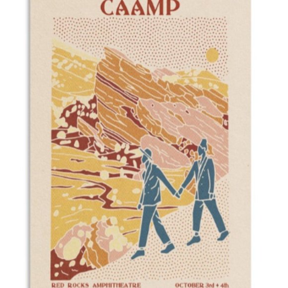 Art | Caamp The Band Red Rocks 222 Poster | Poshmark